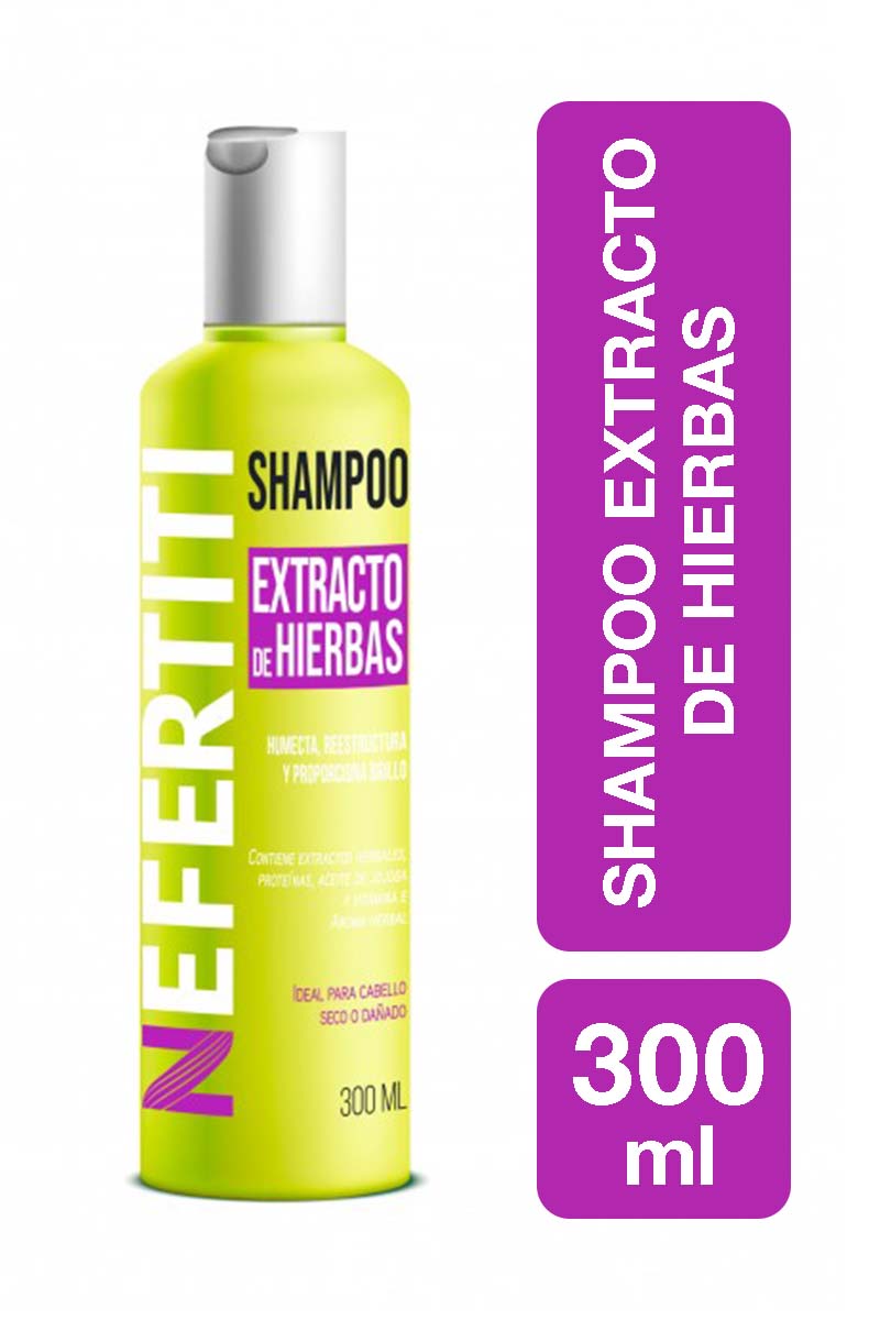 Shampoo Hierbas con Romero, Ortiga y Aloe Vera 300 ml – Biobelleza
