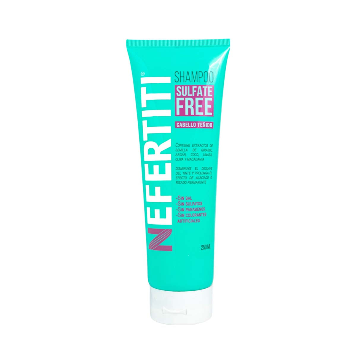 Shampoo Sin Sal Sin Parabenos Para Cabello TeÃ±ido Nefertiti 250ml ...